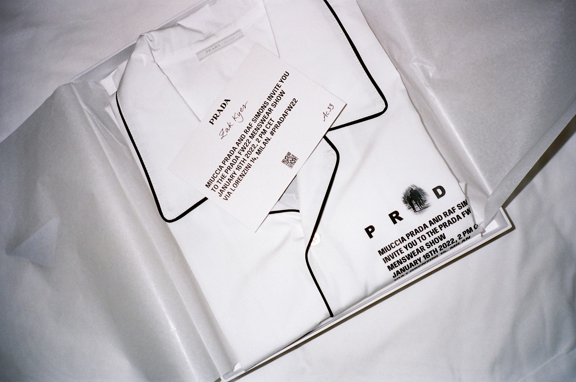 Prada FW 2022 Menswear Invitation - Zak Group